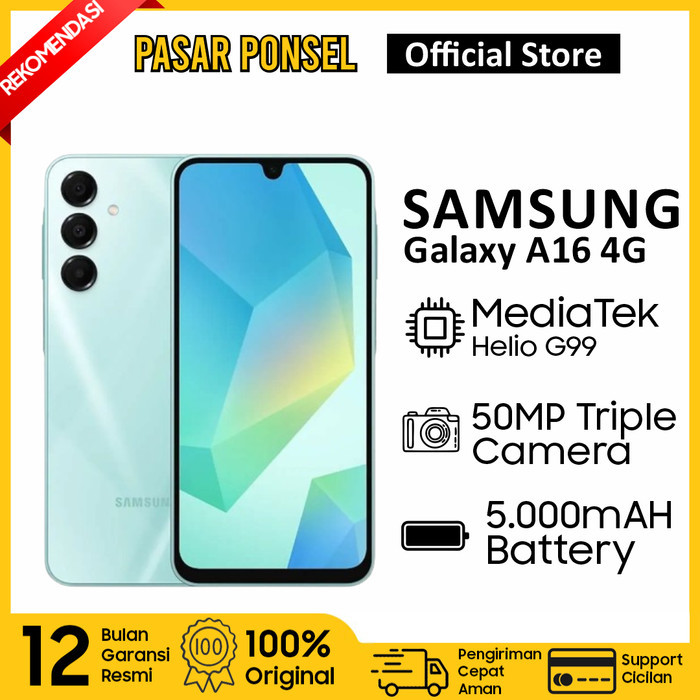 Jual SAMSUNG GALAXY A16 8/256 GB NFC GARANSI RESMI TERMURAH | Shopee ...