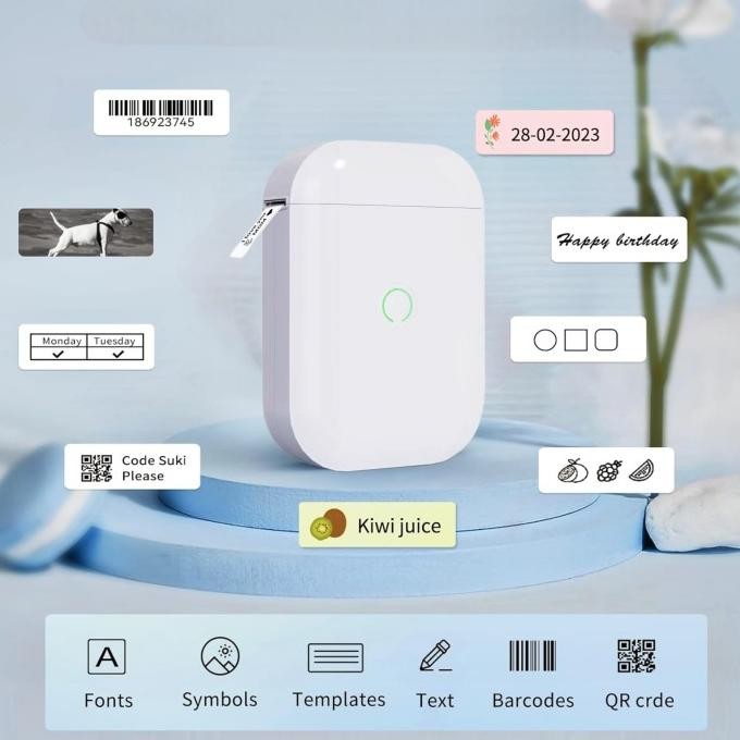 Jual MINI PRINTER THERMAL BLUETOOTH 15MM CETAK BARCODE STICKER LABEL ...