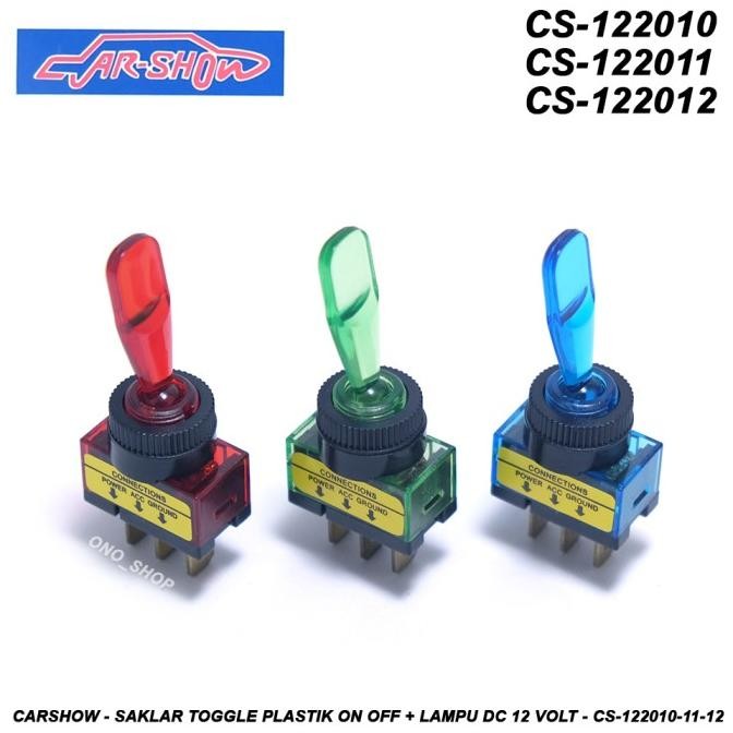 Jual Original Carshow - Saklar Toggle On Off + Lampu DC 12 Volt - CS ...