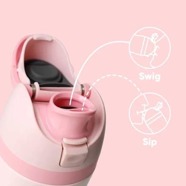 Jual Baru Tumbler Botol 20 Oz/600Ml Sus 316 Stainless Anti Tumpah Tahan Panas & Dingin ( Owala ...