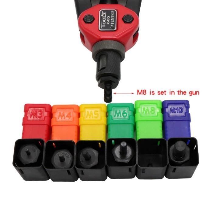 Jual Rivet Tool Nut Gun Hand Threaded Riveter Nuts Guns M3-M10 With ...