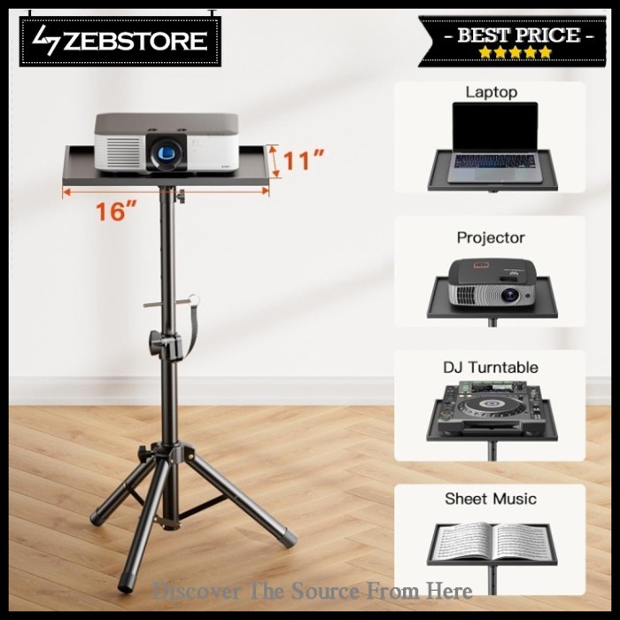 Jual Stand Laptop Meja Projector Infokus Tripod Metal Adjustable High ...