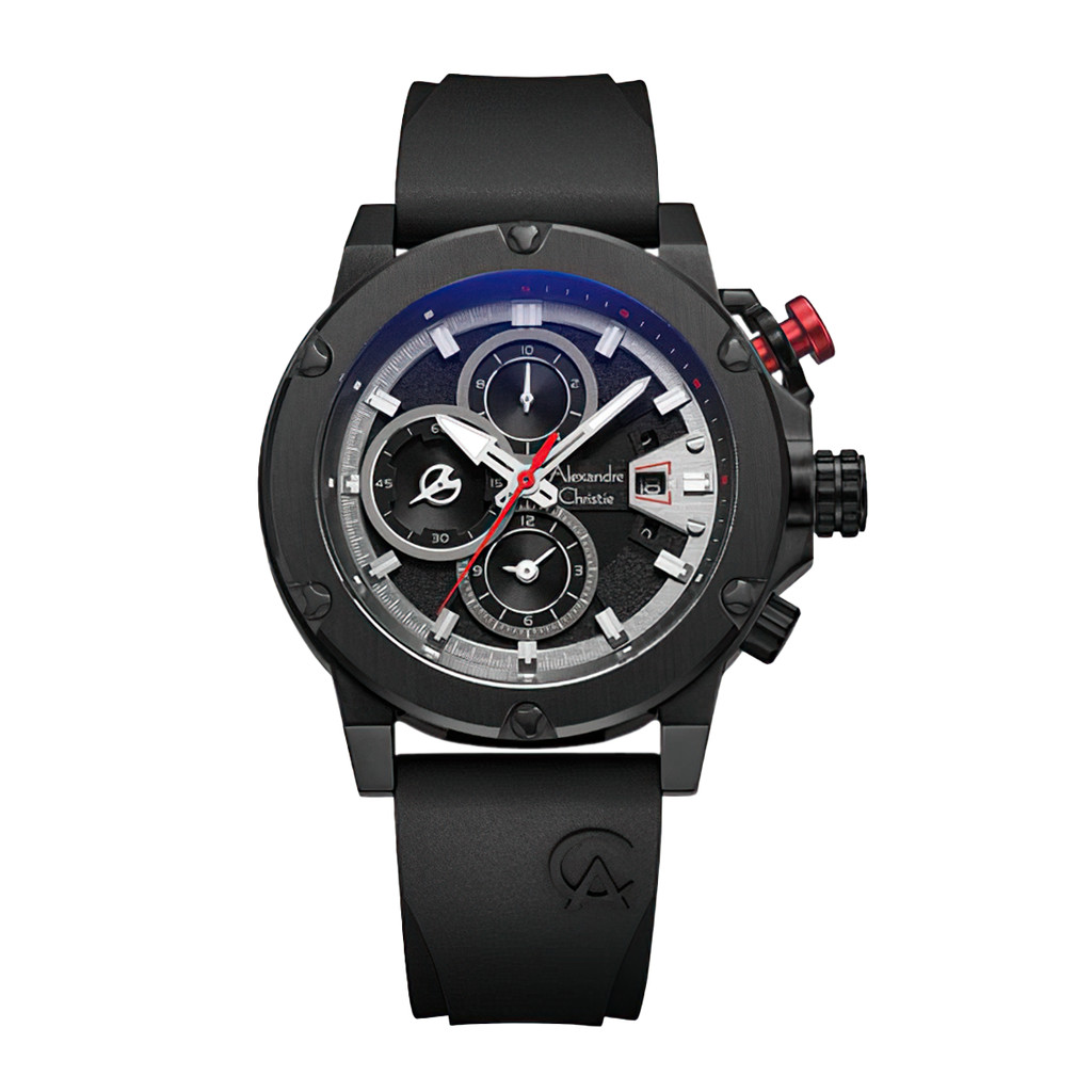 Jual Jam Tangan Pria Alexandre Christie Chronograph AC 6491 GCRIPBARE ...