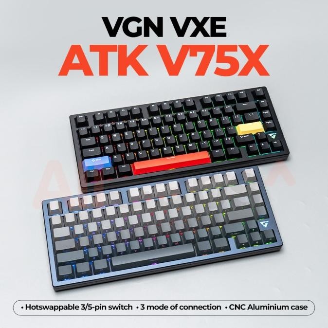 Jual VGN VXE ATK V75X - 75% Aluminium Wireless Mechanical Keyboard ...