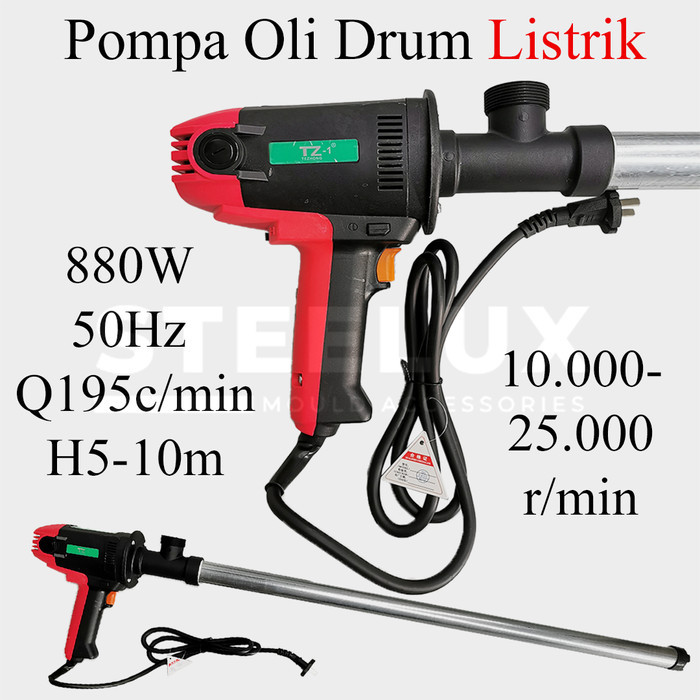 Jual Pompa Oli Drum Listrik Otomatis 880W 50Hz 10000-25000r/min ...