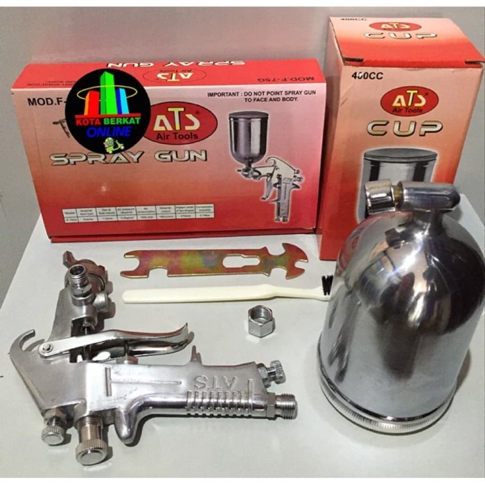 Jual Spray Gun Ats Mod.F-75G Tabung Atas 400Cc | Shopee Indonesia
