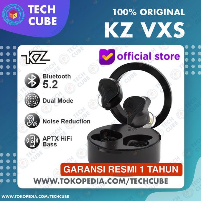 Jual EARPHONE - KZ VXS HIFI APTX TWS WIRELESS EARPHONE HEADSET BLUETOOTH 5.2 ALT SKS | Shopee ...