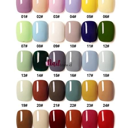 Jual Set As Nail Gel Polish 60 Warna Botol Beling @15Ml - As Gel Nail ...