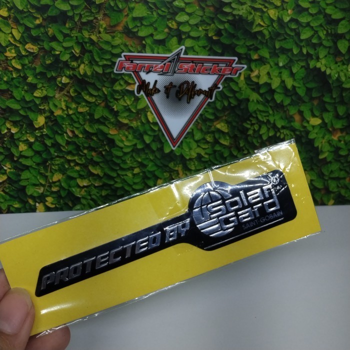 Jual STICKER PROTECTED BY SOLAR GARD STIKER KACA FILM EMBOS | Shopee ...