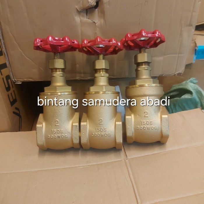 Jual gate valve kitz kuningan 2" inch class150 gate valve kuninga kitz 300wog 2" inch | Shopee ...