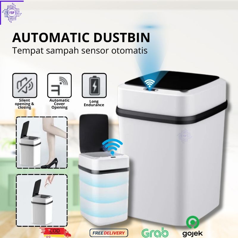 Jual [Bisa COD] NEW Smart Trash Bin Electric Automatic BIG SIZE // Tempat Sampah Sensor Pintar ...