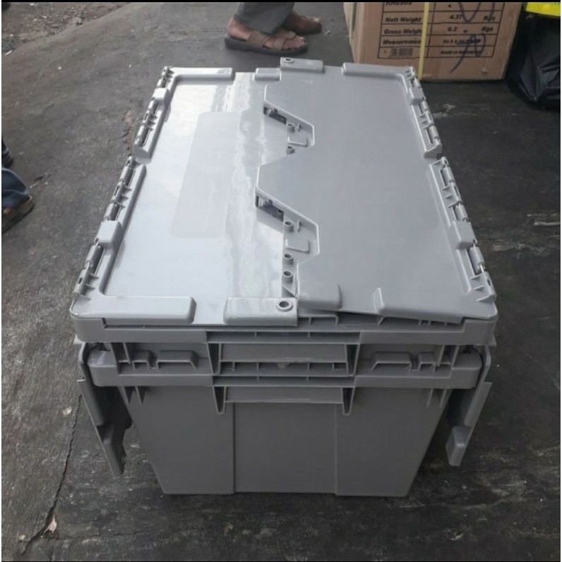 Jual 60x40x31 Box Container 70 Liter Rabbit 7000 Nestable Industri ...