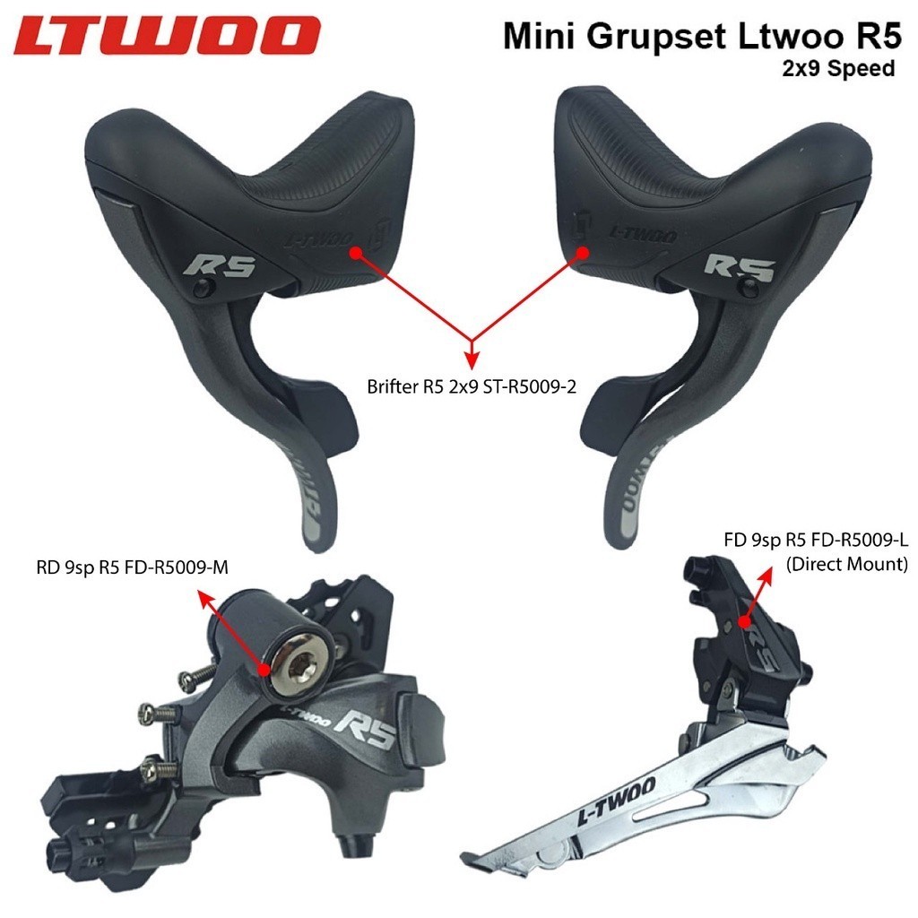 Jual Happy Bike Mini Grouset Sepeda Roadbike/ Sepeda Mini Velo LTWOO R5 ...