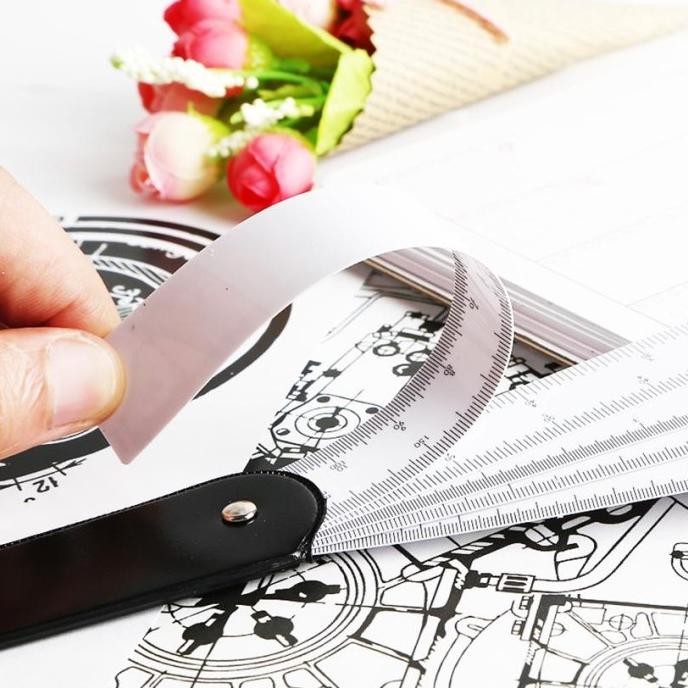 Jual Penggaris Skala Scale Ruler Penggaris Arsitek Lipat Portabel 20 in ...