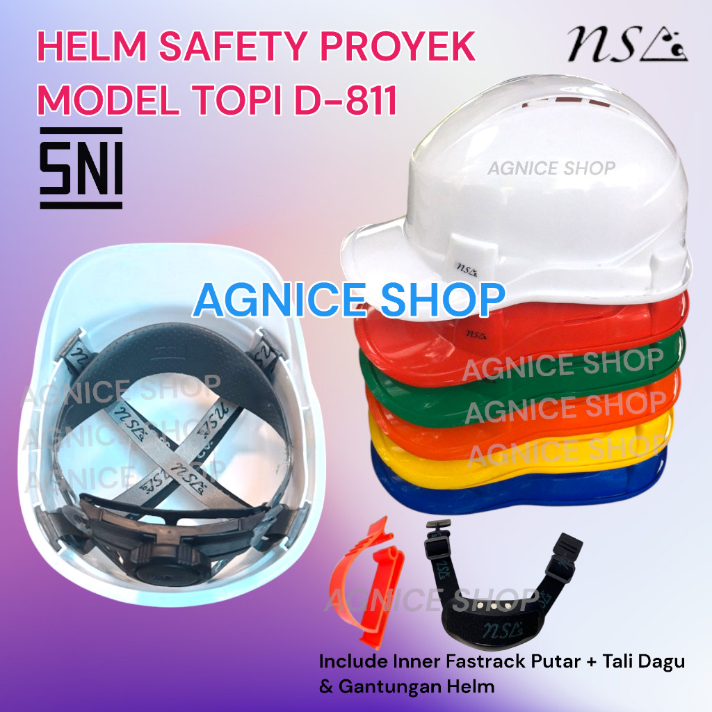 Jual Helm Proyek Helm Safety Proyek NSA Model Topi SNI Original Helmet ...