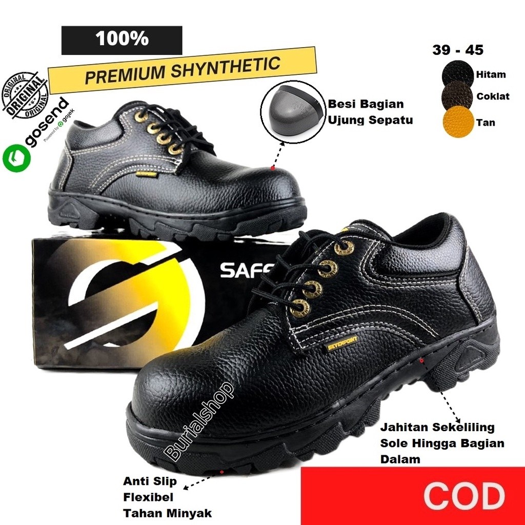 Jual Sepatu Safety Sepatu Safety Pria Original Septi Ujung Besi sefty ...