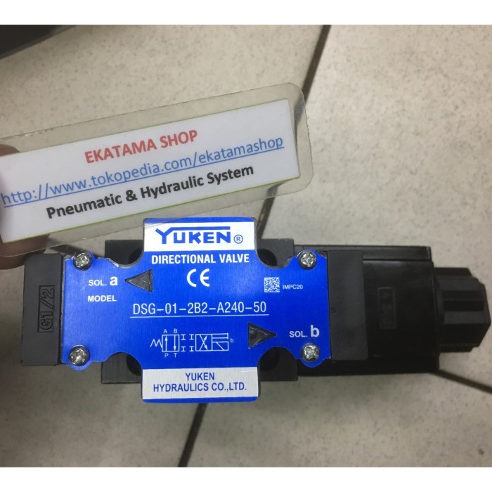 Jual Directional Valve Hydraulic Yuken (Dsg-01-2B2-A240-50) | Shopee Indonesia