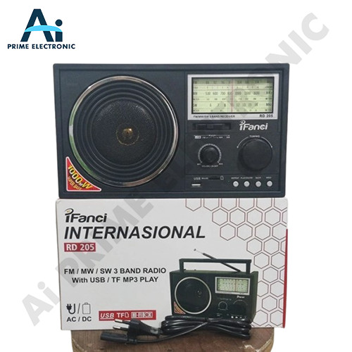 Jual ORIGINAL IFANCI INTERNASIONAL RD 205 Radio Jadul FM/MW/SW Radio ...