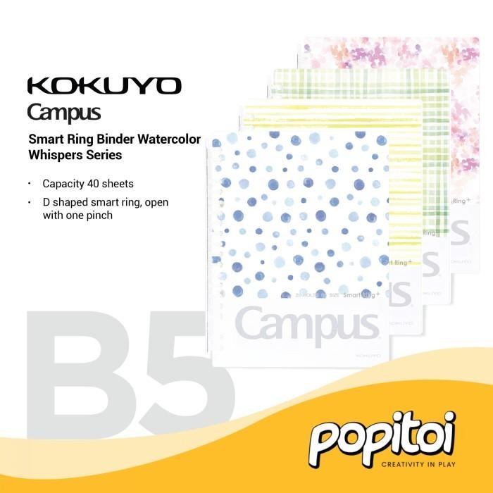 Jual Kokuyo Campus Smart Ring Binder Watercolor Whispers B5 Loose Leaf | Shopee Indonesia