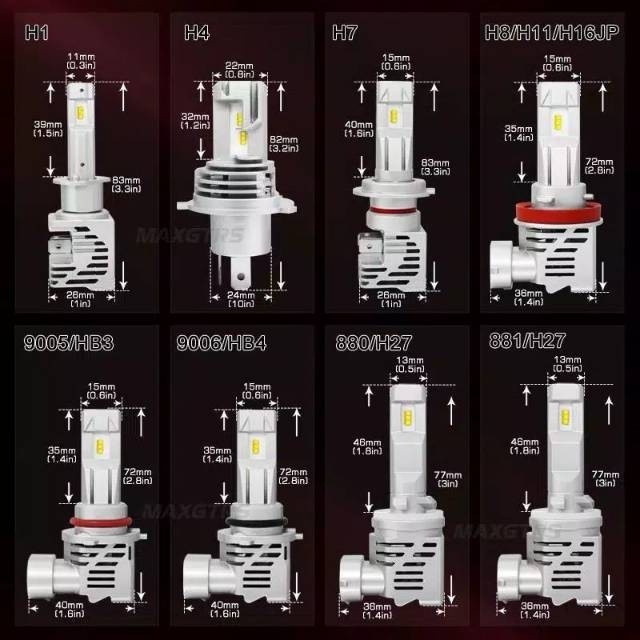 Jual Lampu Led Foglamp Ayoto H1 H3 H7 H8 H11 Hb3 Hb4 9012 Hir2 Sepasang | Shopee Indonesia