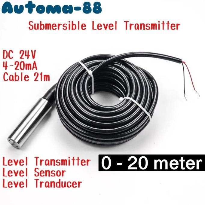 Jual WATER LEVEL TRANSMITTER SENSOR 0-20M OUTPUT 4-20MA 20 METER TANGKI ...