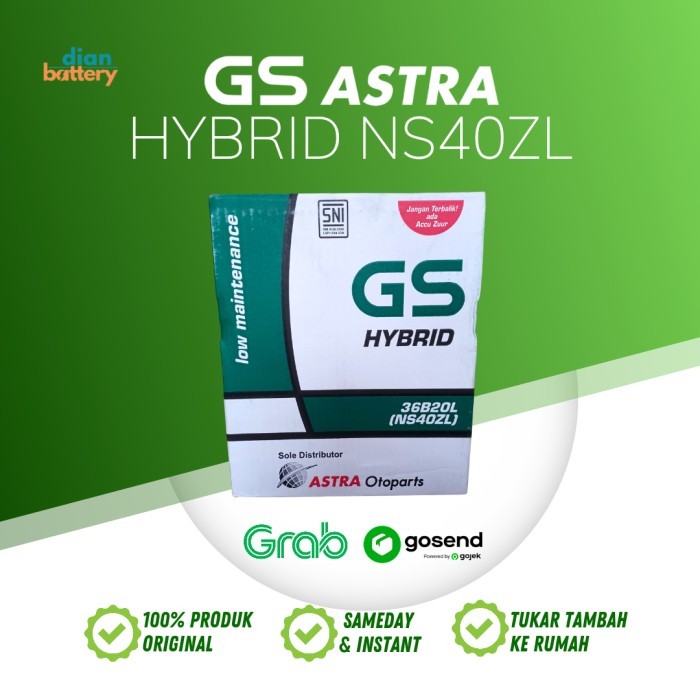 Jual Aki Mobil Daihatsu Sigra Gs Astra Hybrid Ns40Zl 36B20L (35Ah) | Shopee Indonesia