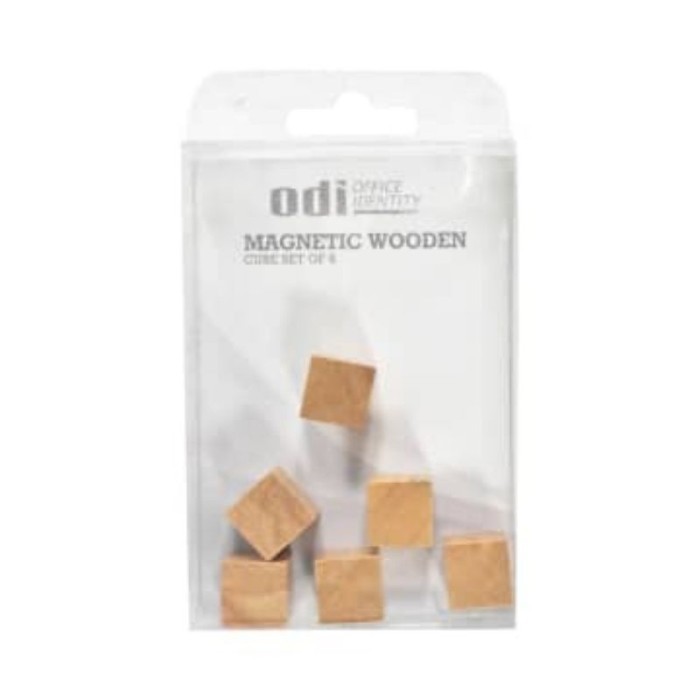 Jual QC07 MAGNETIC CORK PIN MAGNET PAPAN TULIS KAYU MAGNETIC WOODEN 6PC ...