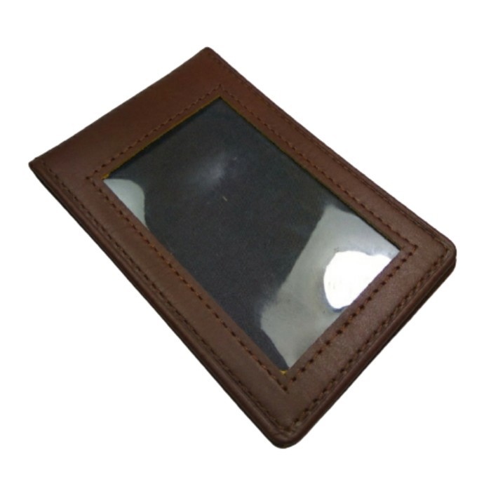 Jual Andra - Id Card Holder Name Tag Saku Magnet Selip Kulit Asli ...