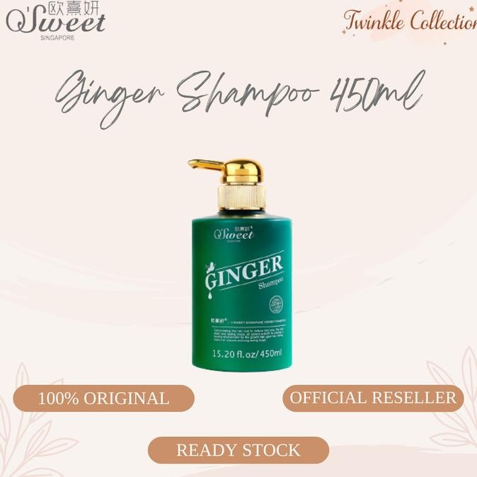 Jual O'Sweet Singapore Ginger Shampoo Anti Rontok Osweet 450ML | Shopee ...