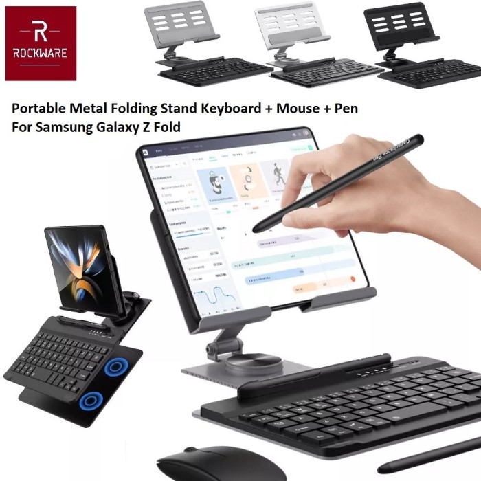 Jual Andra - Rockware Portable Desk Stand Combo 4-In-1 For Galaxy Z ...
