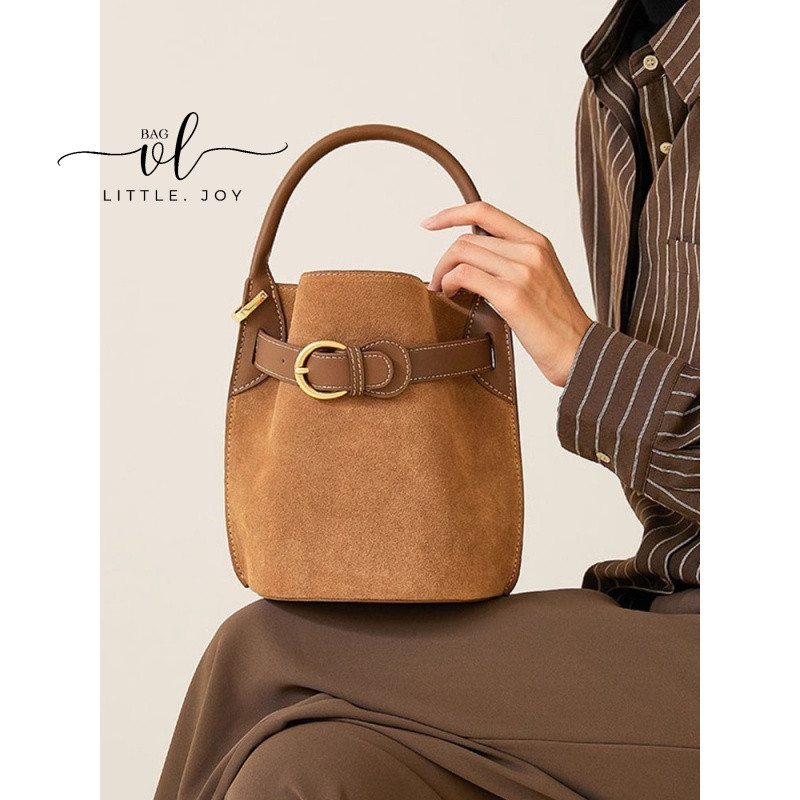 Jual Tas bucket buram Tas tangan wanita vintage Tas selempang wanita ...