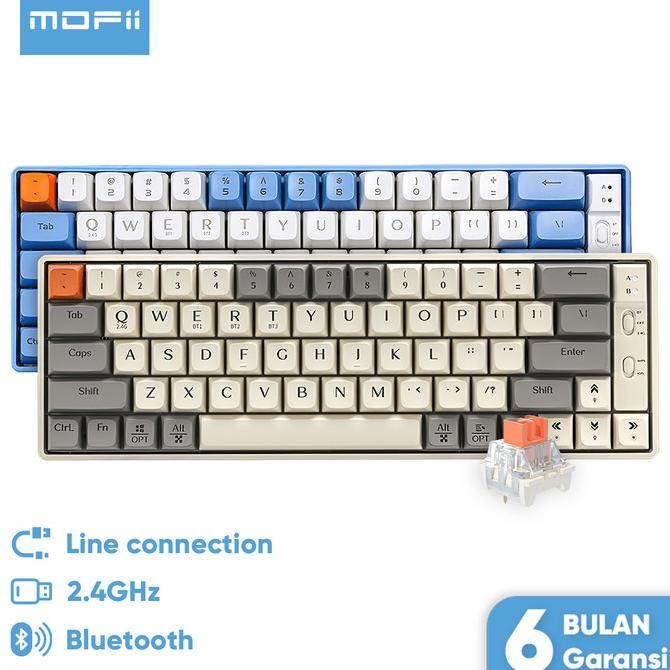 Jual MOFii Mechanical Keyboard Gaming Bluetooth Wireless 3 Model RGB ...