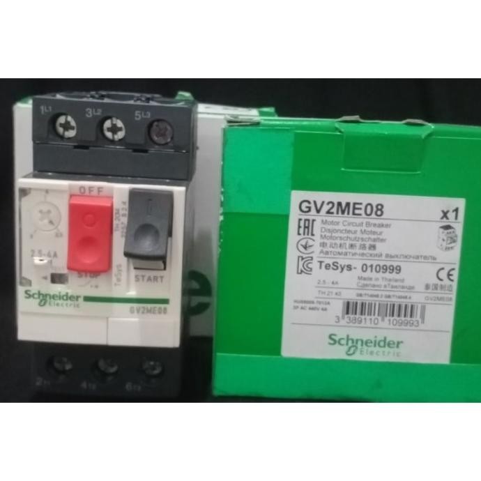 Jual Motor Circuit Breaker MCB GV2ME08 Schneider electric Made in ...