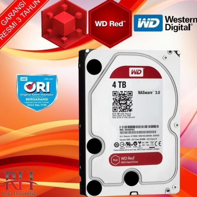 Jual Wd Nas 4Tb Red Plus 3.5" Sata Original Dan Terpercaya | Shopee ...