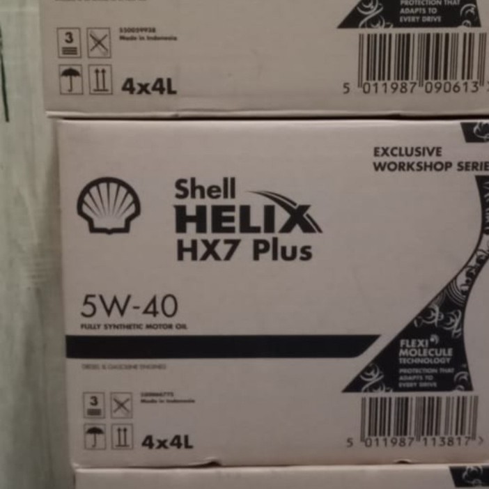 Jual Oli Shell Helix HX7 5W-40 | 4L (1 DUS - Isi 4 pcs) | Shopee Indonesia