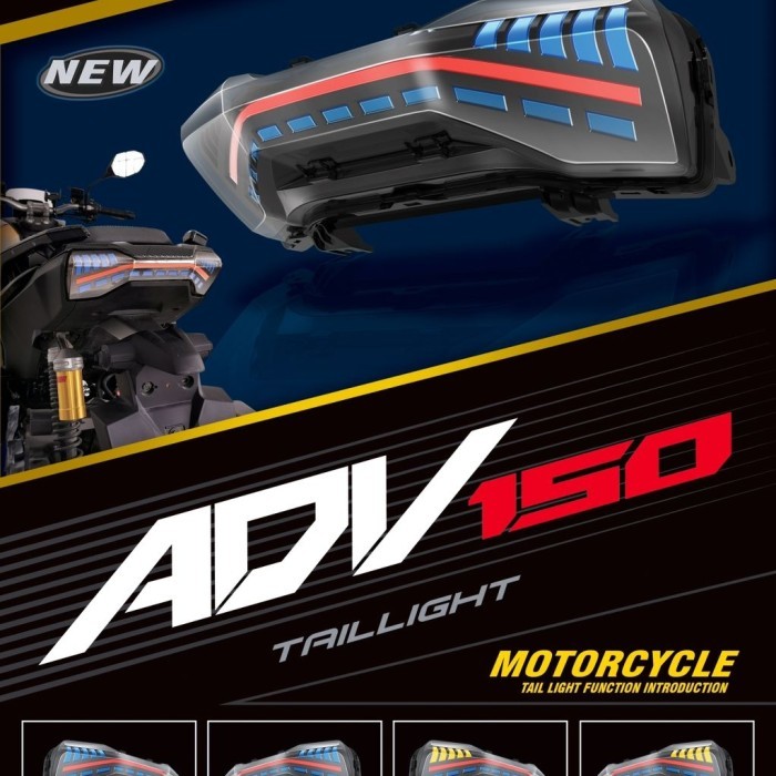 Jual Stoplamp Led 3In1 Honda Adv 150 Led Running / Lampu Stop Led Honda ...