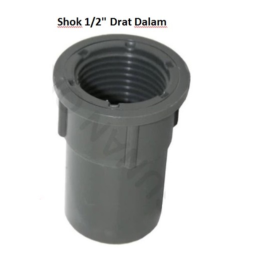 Jual Sock Drat Sambungan Pipa PVC drat dalam 1/2" PVC | Shopee Indonesia