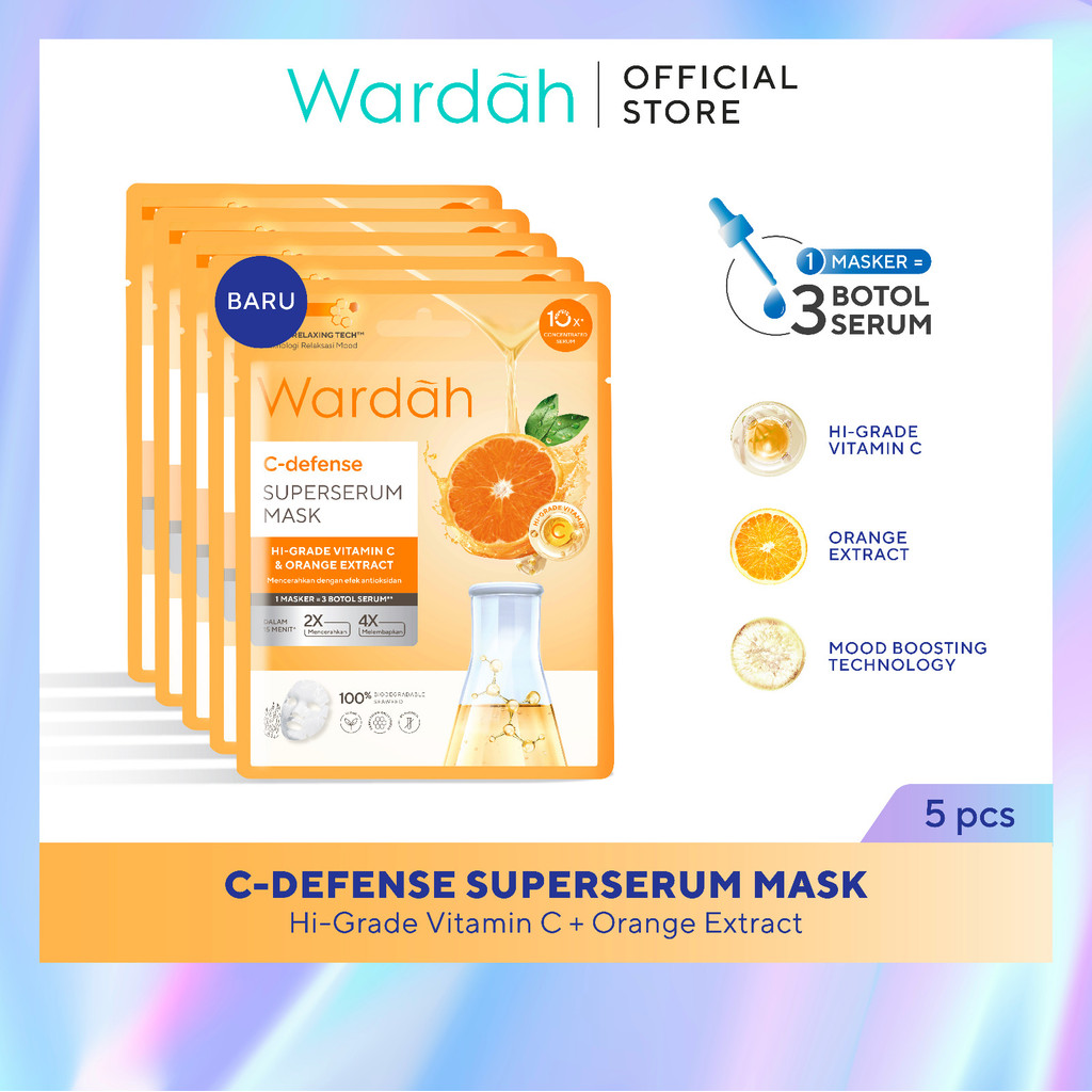 Jual WARDAH NATURE DAILY SHEET MASK VITAMIN C 20 ML | Shopee Indonesia