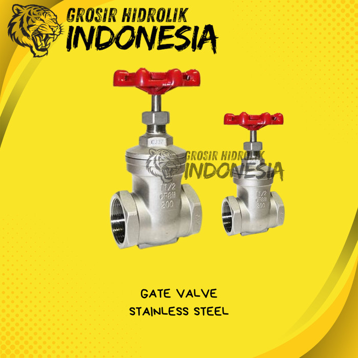 Jual 2'' GATE VALVE STAINLESS STEEL SIZE 2 INCH | Shopee Indonesia