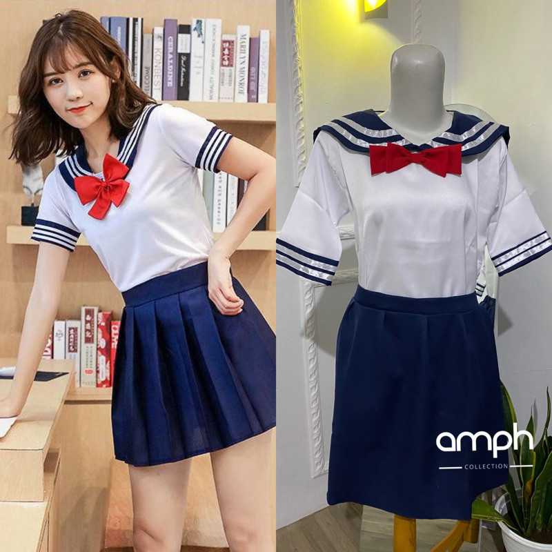 Jual Pakaian Sexy SEIFUKU LENGAN PENDEK / SERAGAM SEKOLAH JEPANG (size ...