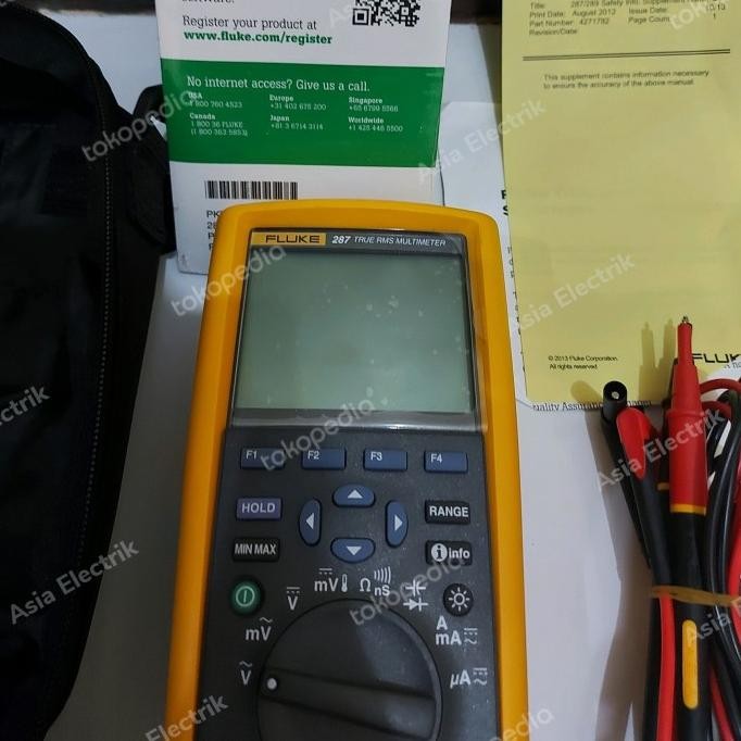 Jual Fluke 287 Rms Electronic Logging Mulimeter Original | Shopee Indonesia