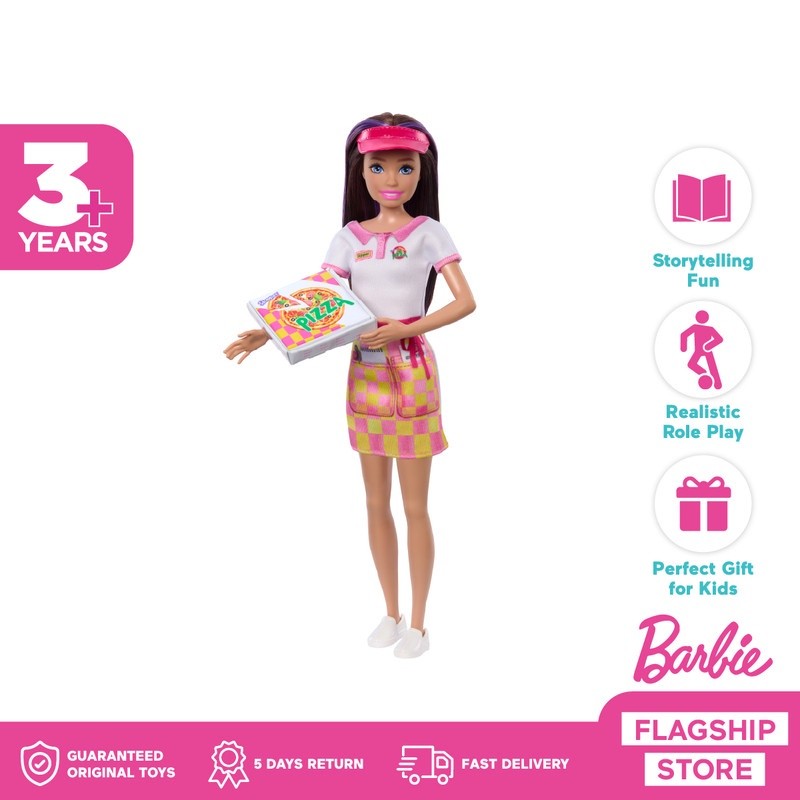 Jual Barbie Skipper First Job Pizza Delivery Doll - Mainan Boneka Anak ...
