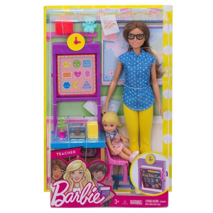 Jual Barbie Teacher Doll With Flipping Blackboard Playset Original ...
