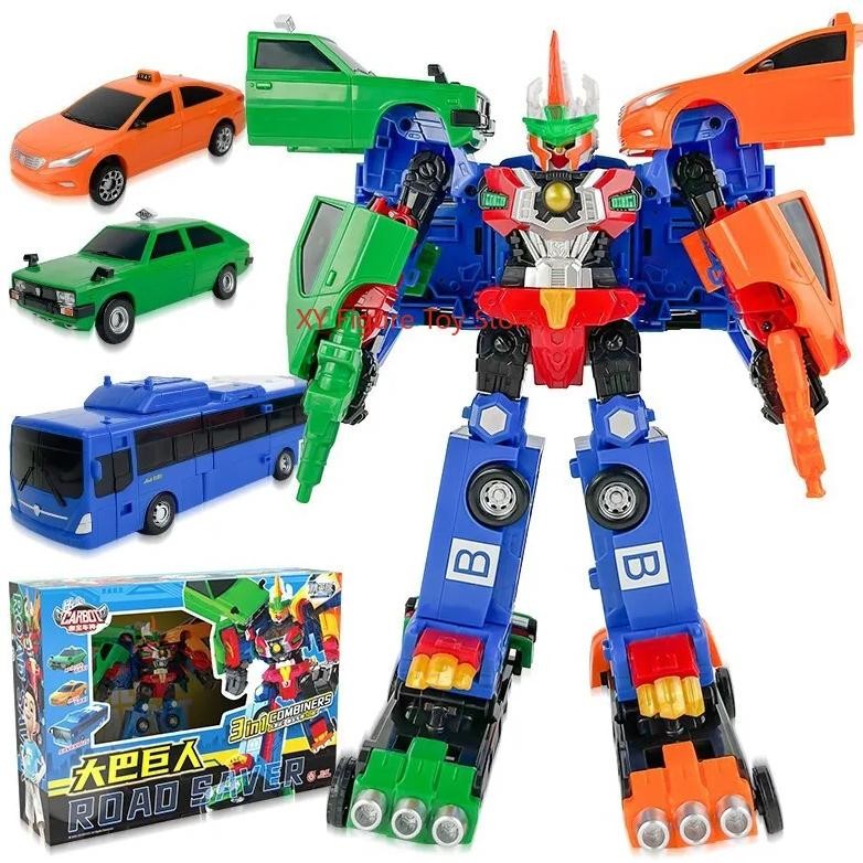 Jual 3 in 1 hello carbot road saver transformation robot toys action ...