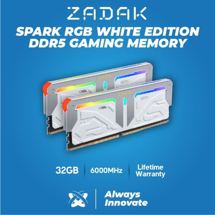 Jual RAm ZADAK SPARK DDR5 32GB 6000Mhz RGB KIT (16GBx2) - DDR5 32GB RGB ...
