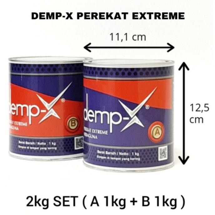 Jual lem demp-x dempx perekat extreme serbaguna 2kg ( WARNA KREM ...