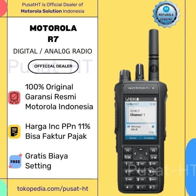 Jual Radio HT Digital Motorola MOTOTRBO R7 Two Way Radio ORIGINAL RESMI ...