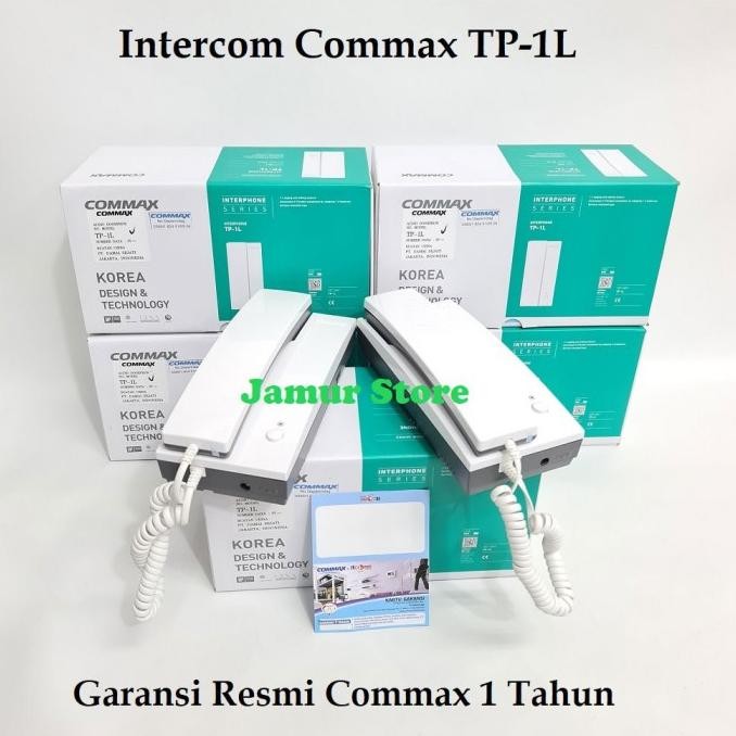 Jual Intercom Commax TP1L Putih Interphone Commax TP-1L White | Shopee Indonesia
