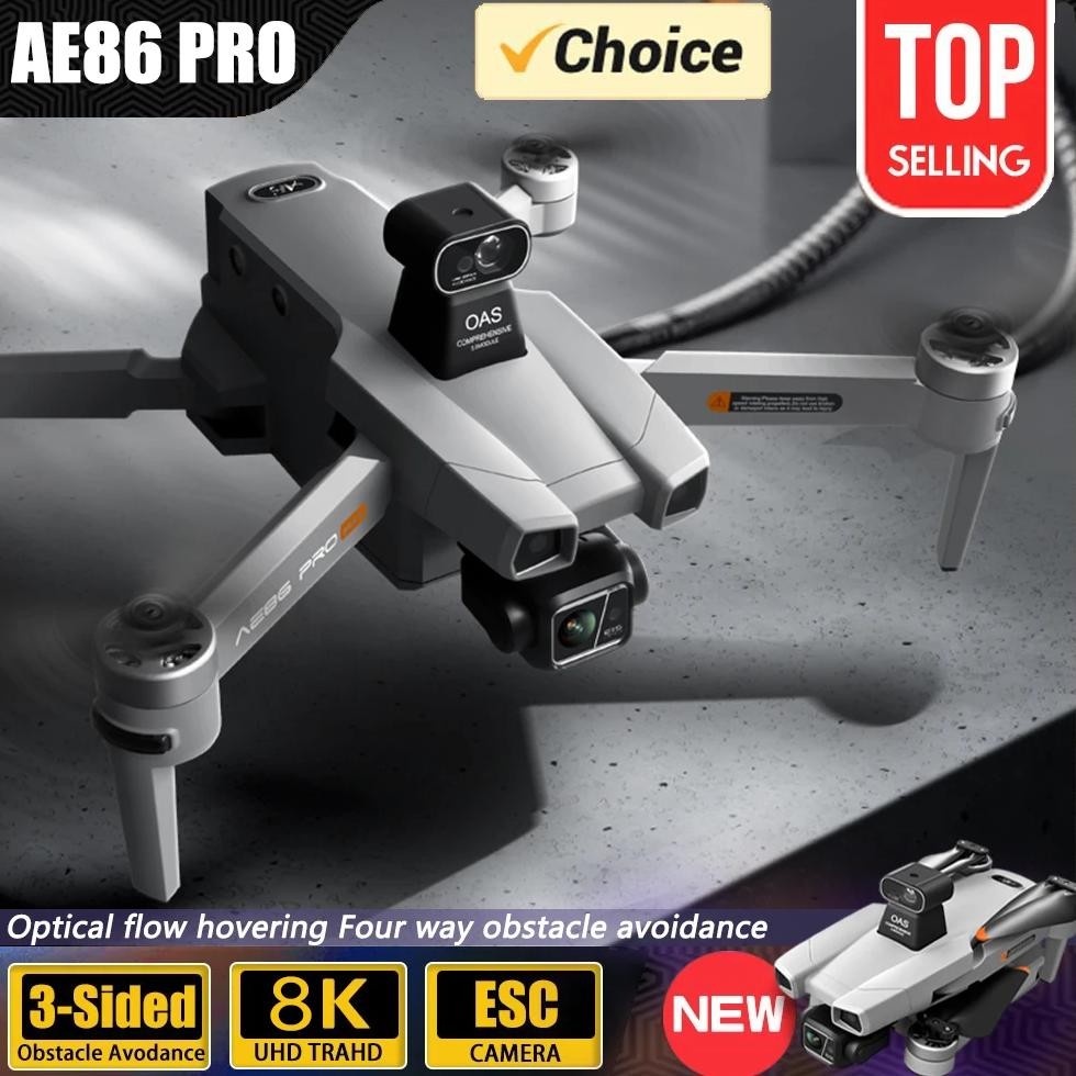 Jual professional ae86 pro max 4k camera mini drone with camera drone dual intelligent obstacle ...