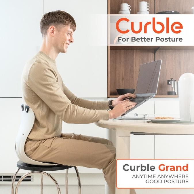 Jual Curble Posture Chair Grand - Grey | Shopee Indonesia